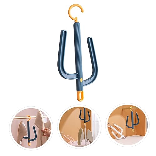 Cabilock Swivel Hook Hanger Multi Purpose Hanger Small Clothes Drying Rack Hanging Hooks Outdoor Shoes Drying Rack Shoes Hooks Slipper Drying Racks abs Portable Slippers to Rotate