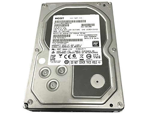 HGST Ultrastar 7K4000 (0F17719) 4TB 64MB Cache 7200RPM SATA III 6.0Gb/s 3.5" Internal Desktop Hard Drive for PC, Mac, NAS, RAID, CCTV DVR (Renewed) w/1 Year Warranty