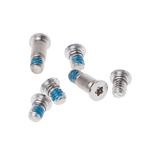 Replacement 6pcs/Set Bottom case Screws + 5 Point Pentalobe Screwdriver for MacBook Retina 13'' A1706 MLH12LL/A MNQG2LL/A, A1989 MV962LL/A MV992LL/A MR9V2LL/A, A2251 MWP42LL/A 2018 (Silver)
