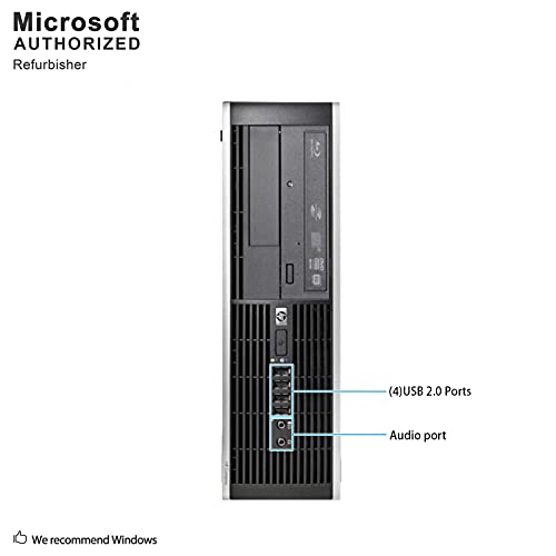 HP Elite Desktop Computer Package - Windows 10 Professional, Intel Quad Core i5 3.2GHz, 8GB RAM, 500GB HDD, 22inch LCD Monitor, Keyboard, Mouse, WiFi (Renewed)
