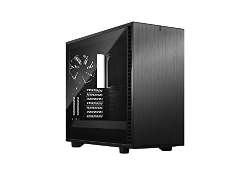 Fractal Design Define 7 Black Brushed Aluminum/Steel E-ATX Silent Modular Dark Tempered Glass Window Mid Tower Computer Case