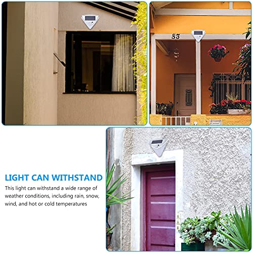 balacoo LED Solar Induction Light Human Body Inductive Wall Street Lamp Outdoor Security Landscape Lantern for Patio Stairs Garden Pathway Home Light