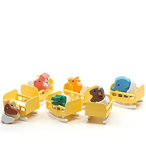 Comfy Hour Compatible for Halftoys Baby Animals Crocodile Model Set, 4-inch