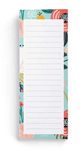 Jot & Mark Shopping List Pads Floral Print | Elegant Notepads for Groceries and To-Do Lists (Set of 3)