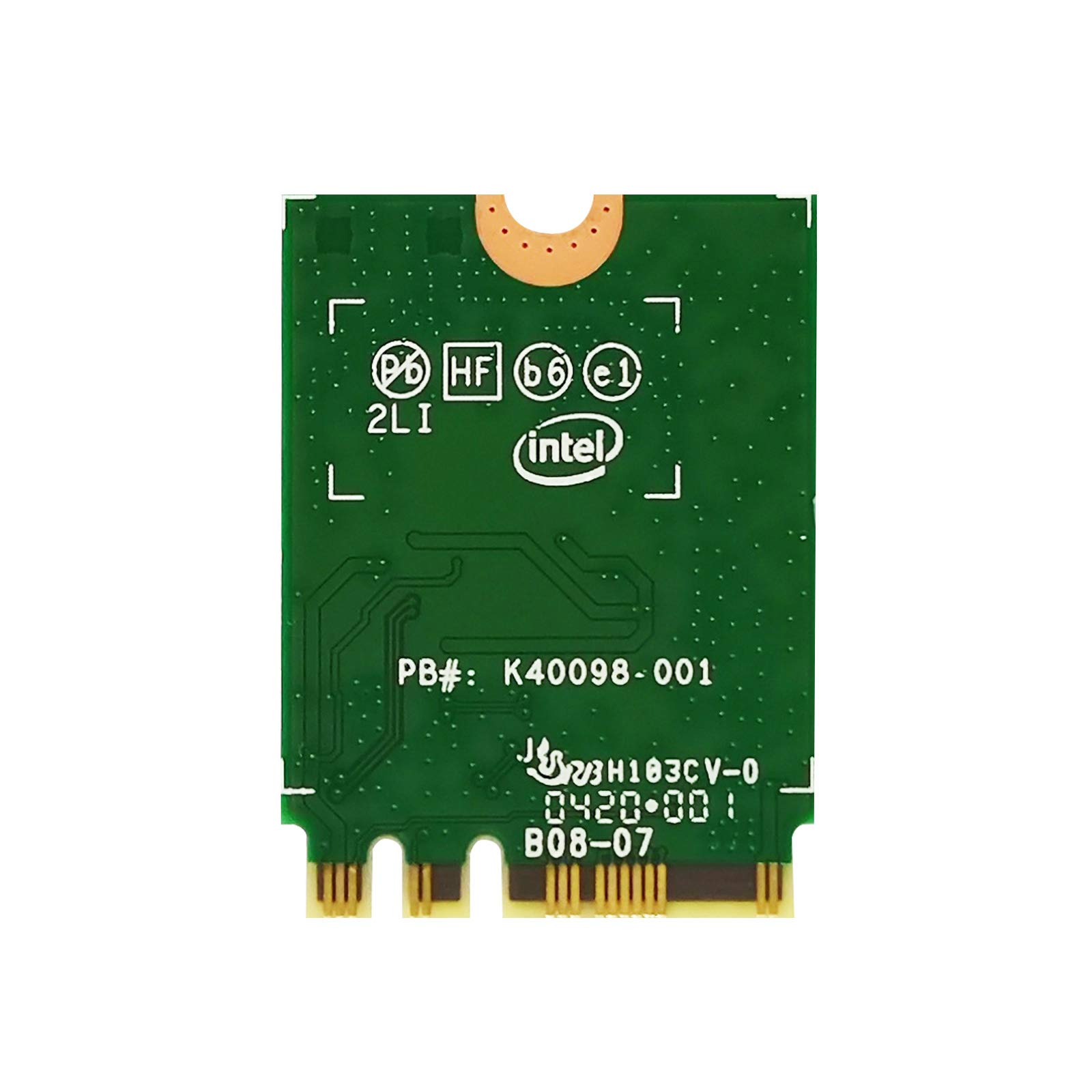 POINWER WiFi 6 Intel AX200 Up to 2974Mbps with Bluetooth 5.1 Wireles M.2 2.4G/5Ghz Card for Laptop PC with Windows 64 bit - Intel Model AX200NGW