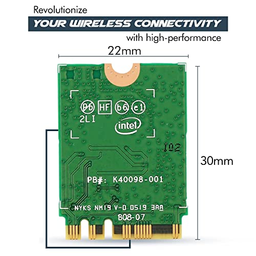 AX200 Upgrade to Wi-Fi 6 Wireless-AX | 2.4 Gbps | Bluetooth 5.2 Support | M.2 PCIe | Dual Band 802.11ax No vPro AX200NGW (AX200)