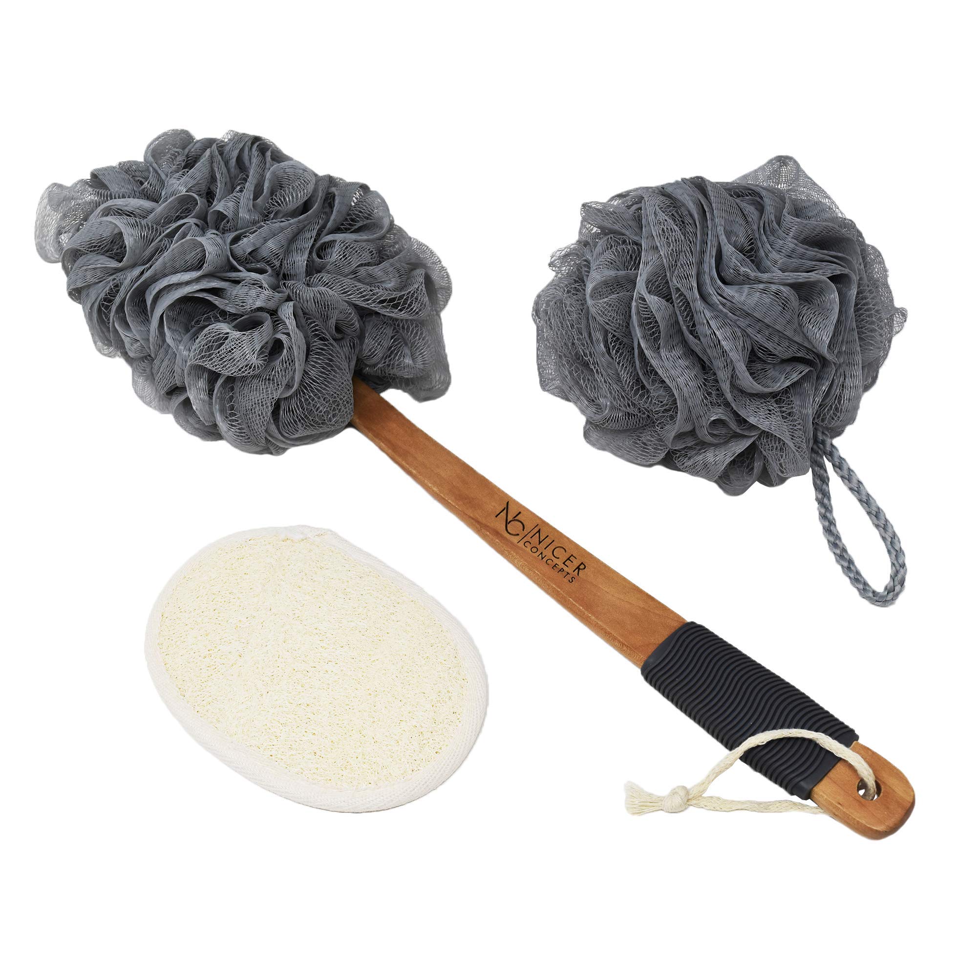 Wise Friends Crystal Hair Eraser, Crystal Hair Remover Painless Exfoliation Loofah Back Scrubber