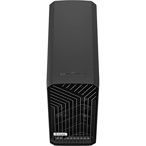 Fractal Design Torrent Black - Dark Tint Tempered Glass Side Panel - Open Grille for Maximum air Intake - Two 180mm PWM and Three 140mm Fans Included - Type C - ATX Airflow Mid Tower PC Gaming Case