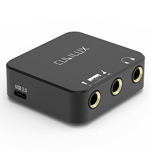 Cubilux USB C to Guitar Adapter, Type C to Bass Guitar/Keyboard/Digital Piano Converter Compatible with iPhone 15+/15 Pro Max, iPad Pro/Air 5 4, Samsung S24/S23/S22/S21, Tab S8/S7/S6, Pixel 8/7/6 Pro