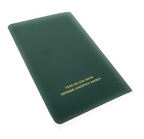 DIY Indispensables US Military Memo Book (12 Pack) Side Bound 3-3/8 x 5-5/8 Inch Durable Perfect Bound College Ruled 72 Sheet 144 Page Notebook NSN 7530-00-222-0078 Made in USA