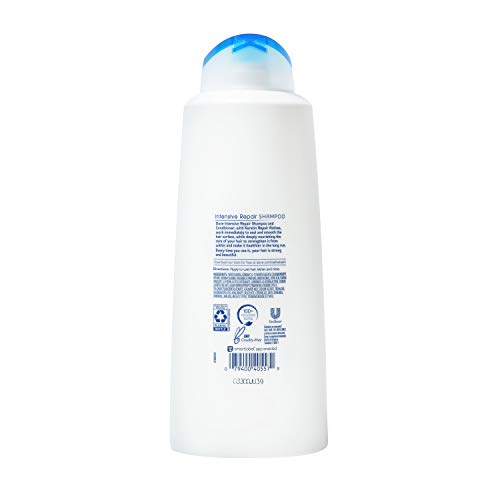 Dove Nutritive Solutions Strengthening Shampoo Intensive Repair 4 Count for Damaged Hair Dry Hair Shampoo Formula With Keratin Actives 20.4 oz