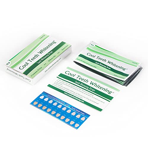 Cool Teeth Whitening 14 Day Teeth Whitening Strips with Strong Gel 28 Pcs, Color Hydrogen Peroxide White Tooth Remove Stains On The Go