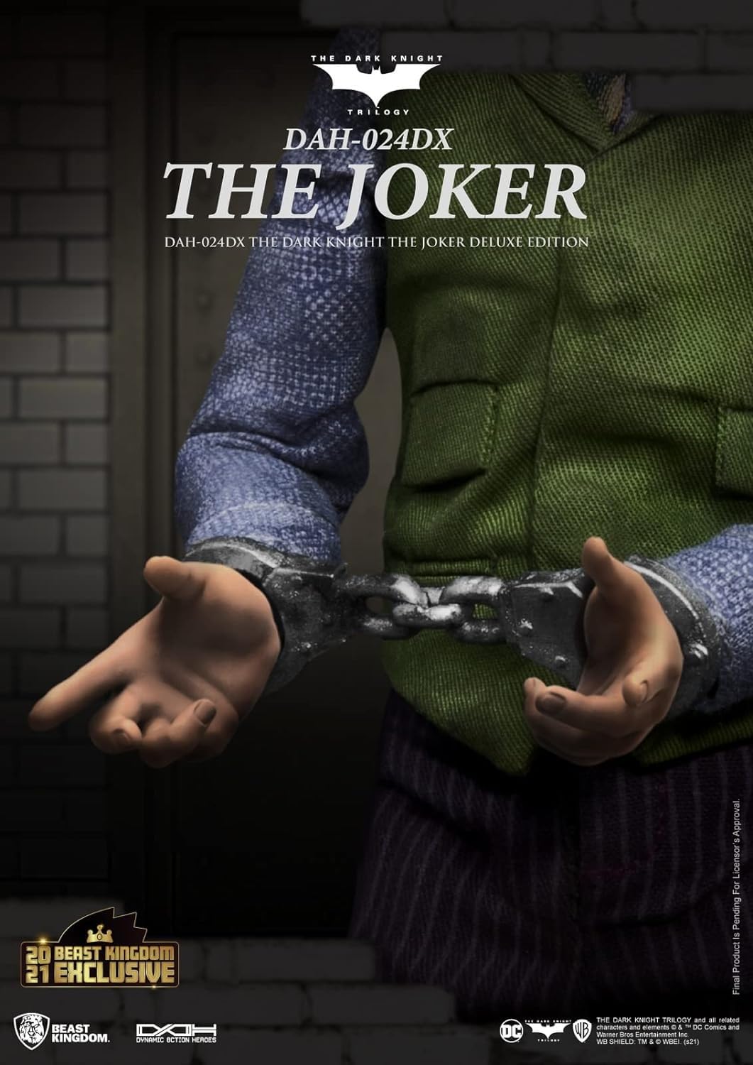 Beast Kingdom The Dark Knight: The Joker DAH-024DX Dynamic 8ction Deluxe Action Figure