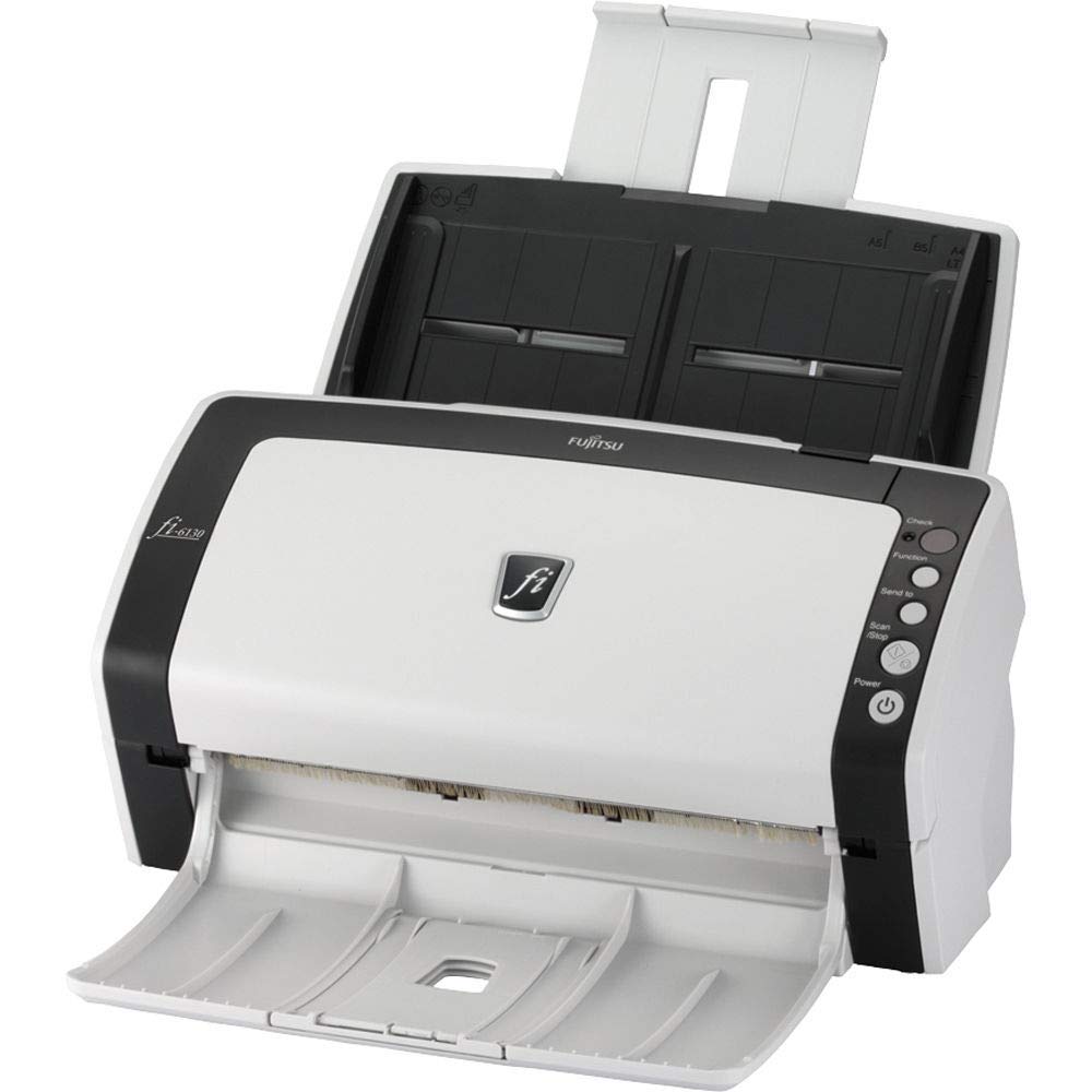 Fujitsu fi-6130 Sheetfed Scanner - 24 bit Color - 8 bit Grayscale - 600 dpi Optical - USB - Energy Star Compliance (Renewed)