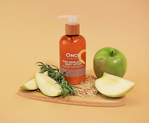 Post Depilatory Body Lotion - Once Natural Wax - All Natural ingredients - Ideal to apply over the skin after waxing