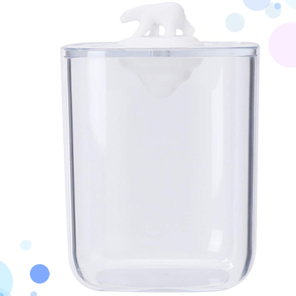 Cabilock Box Cotton Swab Makeup Ball Holder Cotton Pad Storage Cotton Pads Organizer Dispenser Swab Dispenser Container with Lid Cotton Pad Jar Clear Container Earth Tones Storage Rack