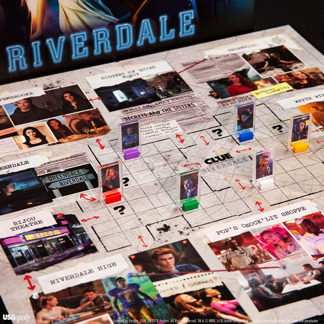 CLUE: Riverdale Board Game | Features Popular Characters and Locations from The CW TV Show Riverdale | Official Riverdale Merchandise | Artwork from Riverdale Seasons | Themed Clue Game