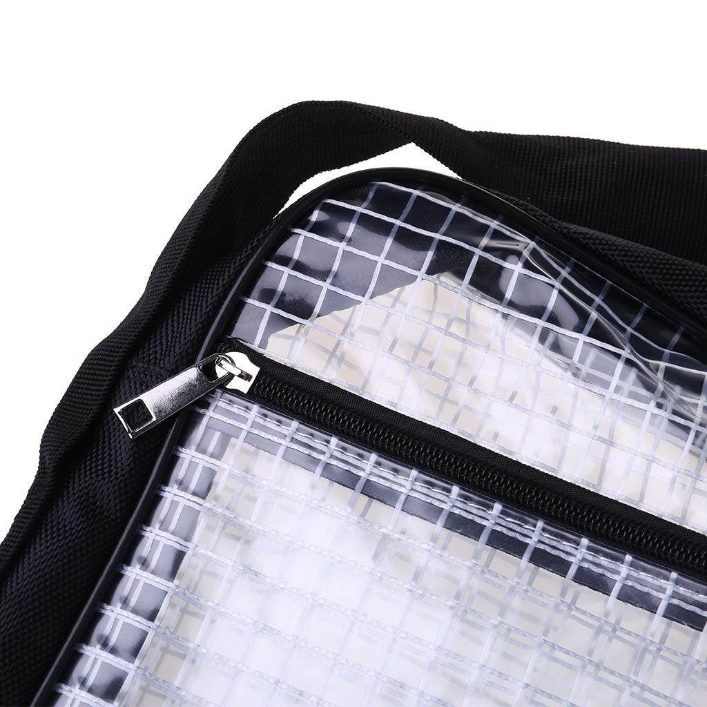 BEITABEITAkaitank Anti-Static Cleanroom Clear Tool Bag Full Cover PVC for Engineer Shoulder Bag Crossbody Bag,Black