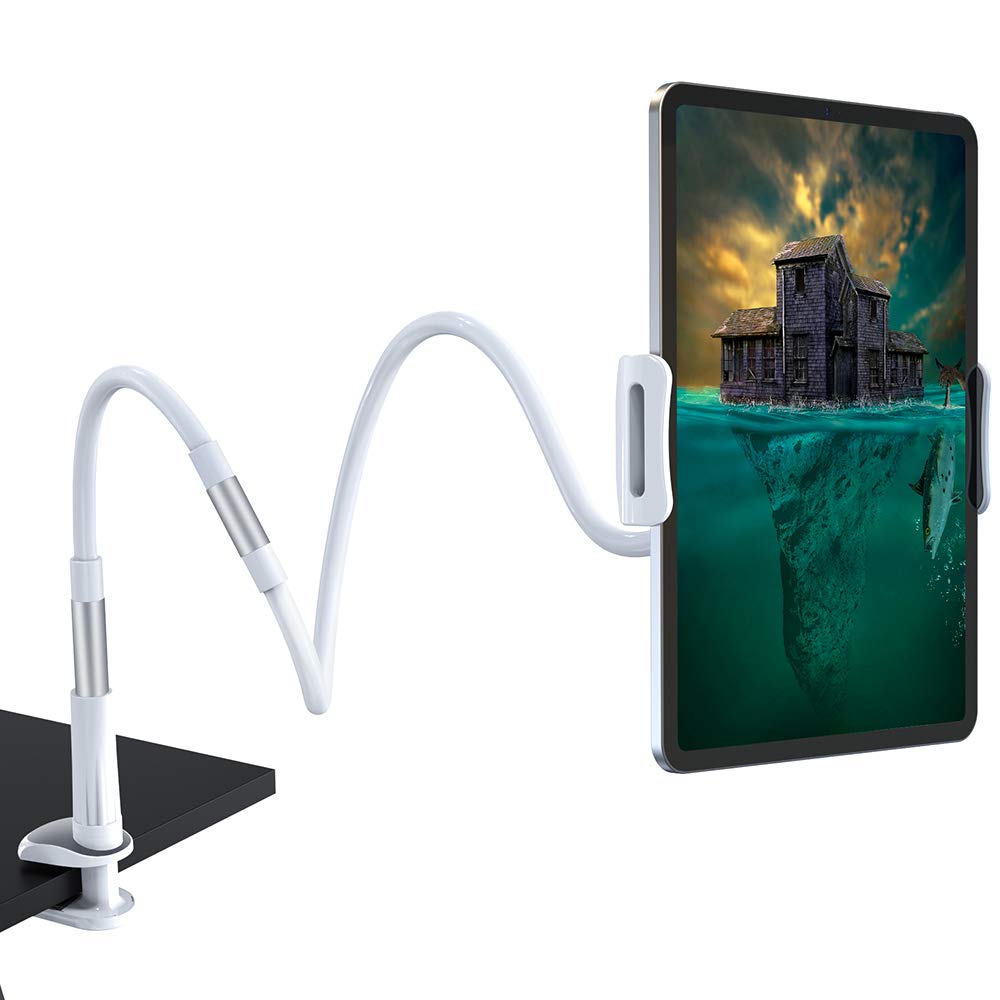 AHK Gooseneck Tablet Stand, Tablet Mount Holder for iPad iPhone Series/Nintendo Switch/Samsung Galaxy Tabs/Amazon Kindle Fire HD and More
