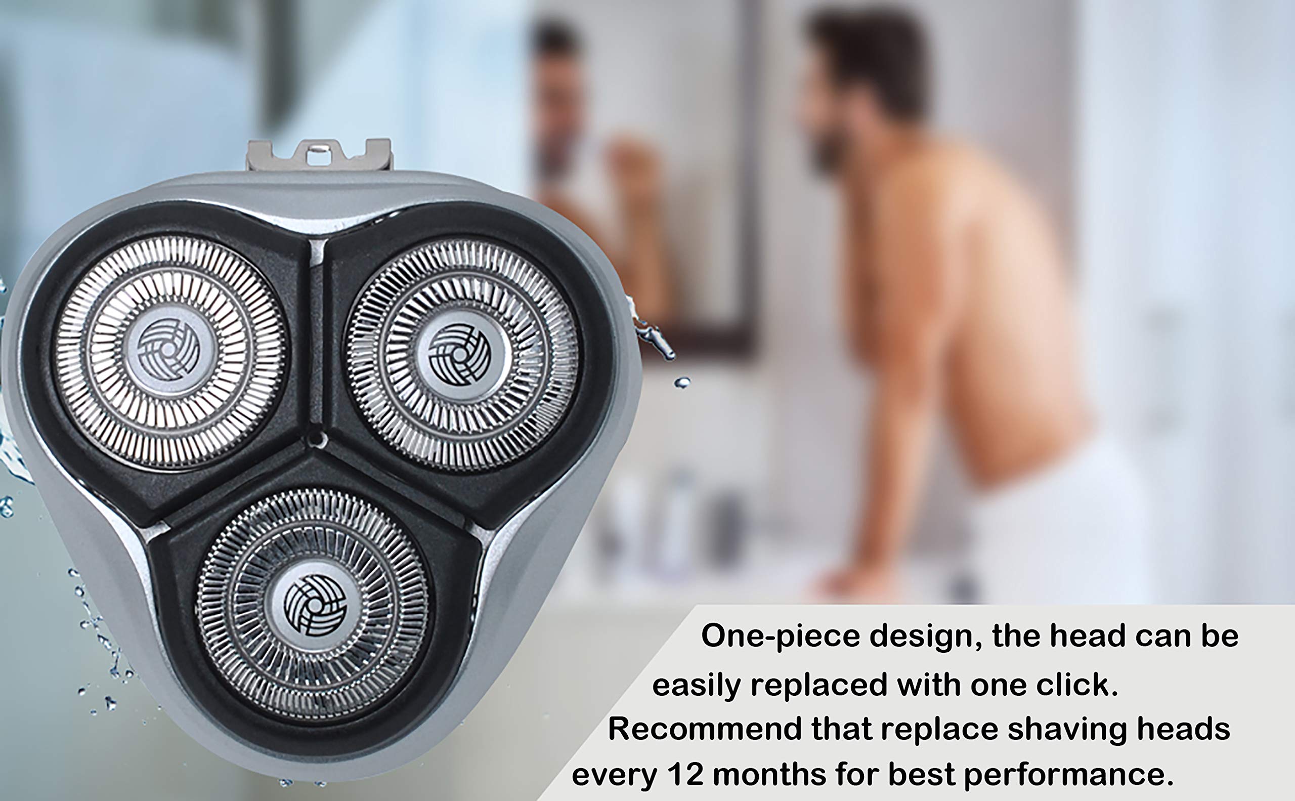 SW-S7105 Replacement Shaver Head Blades Compatible with All Sweet-LF Waterproof Electric Razors SW-S7105 SWSBK7105 Wet & Dry Shavers with Clean Brush