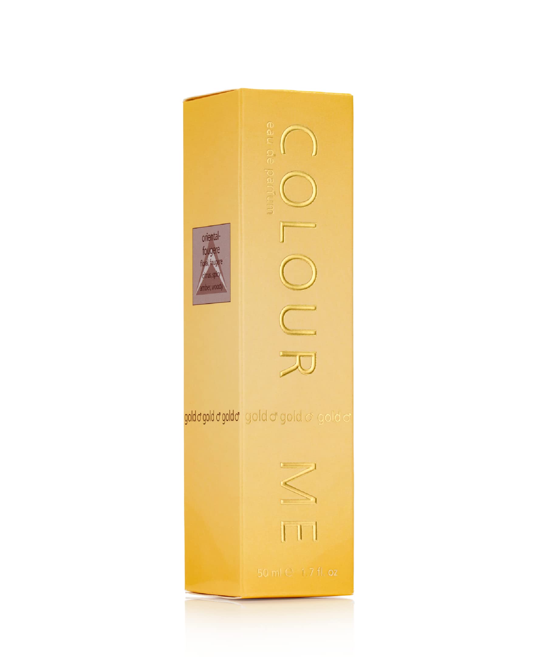 COLOUR ME Gold Homme by Milton-Lloyd - Perfume for Men - Spicy Aromatic Fragrance - Notes of Spices, Leather, Patchouli, and Amber Notes - Cologne for Men - 1.7 oz EDP Spray
