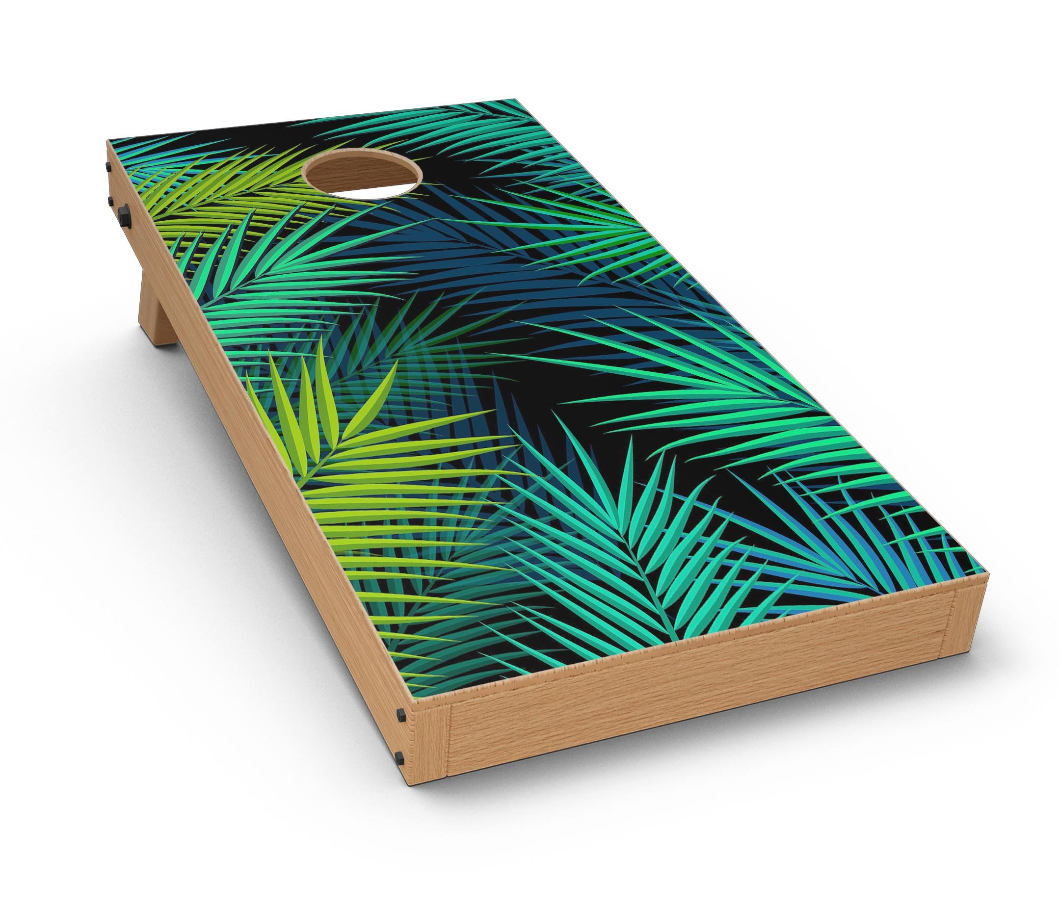 Design Skinz Summer Tropical Skin Set for Cornhole (Skin Only) - Retro Summer Jungle v1