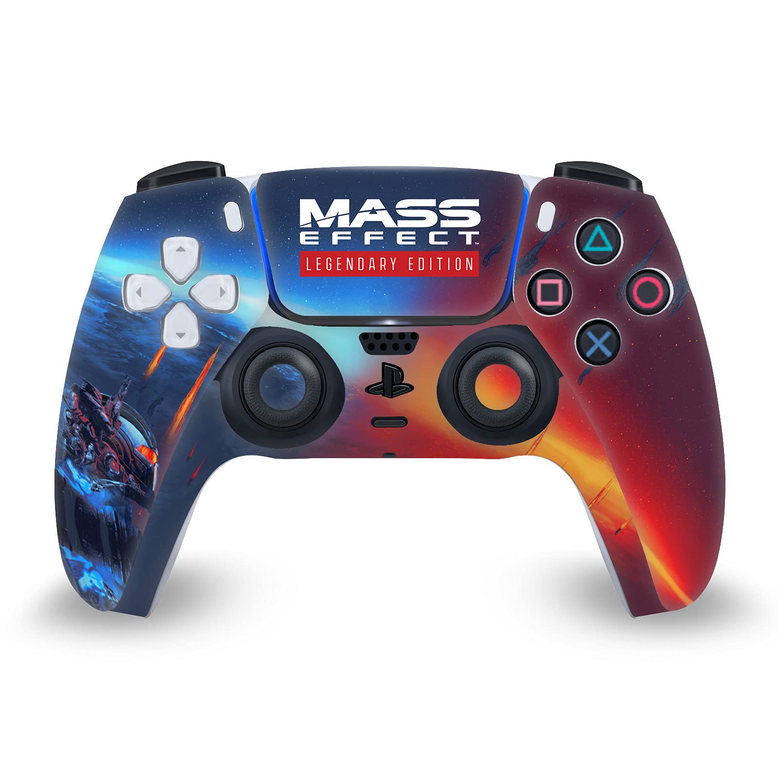 Head Case Designs Officially Licensed EA Bioware Mass Effect Key Art Legendary Graphics Vinyl Faceplate Gaming Skin Decal Compatible With Sony PlayStation 5 PS5 Digital Console & DualSense Controller