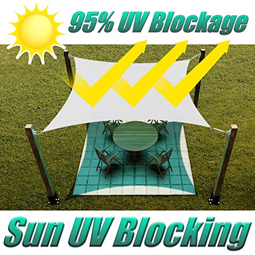 Amgo 12' x 12' x 17' Grey Right Triangle Sun Shade Sail Outdoor Canopy Awning ATAPRT12, 95% UV Blockage, Water & Air Permeable, 200GSM Commercial Standard Heavy Duty (We Make Custom Size)