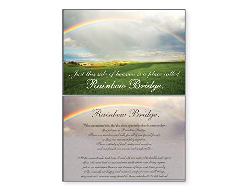 Dog Speak Rainbow Bridge Sympathy Card