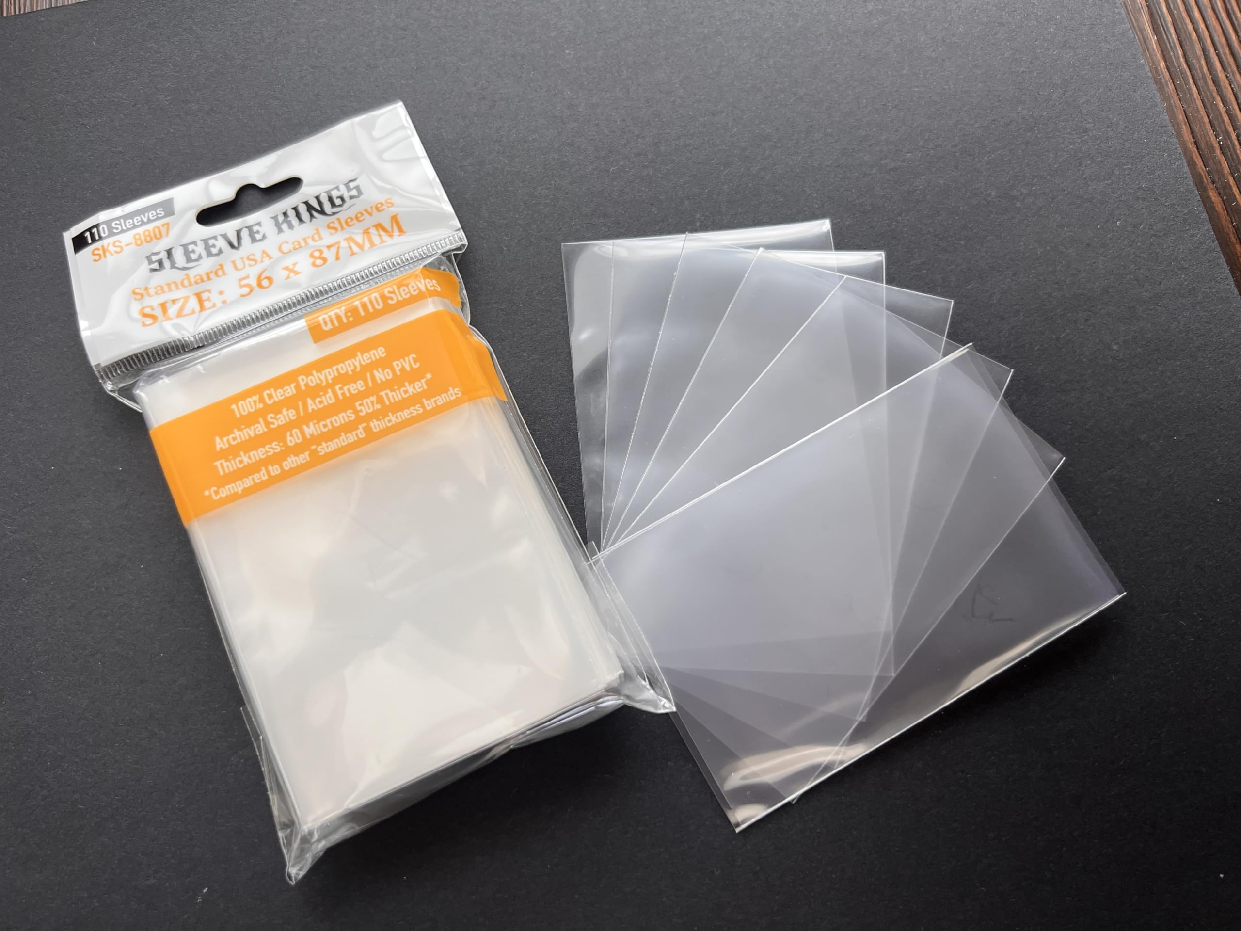 Sleeve Kings Standard USA Card Sleeves 56 X 87 mm (4x110 Pack, 440 Sleeves)