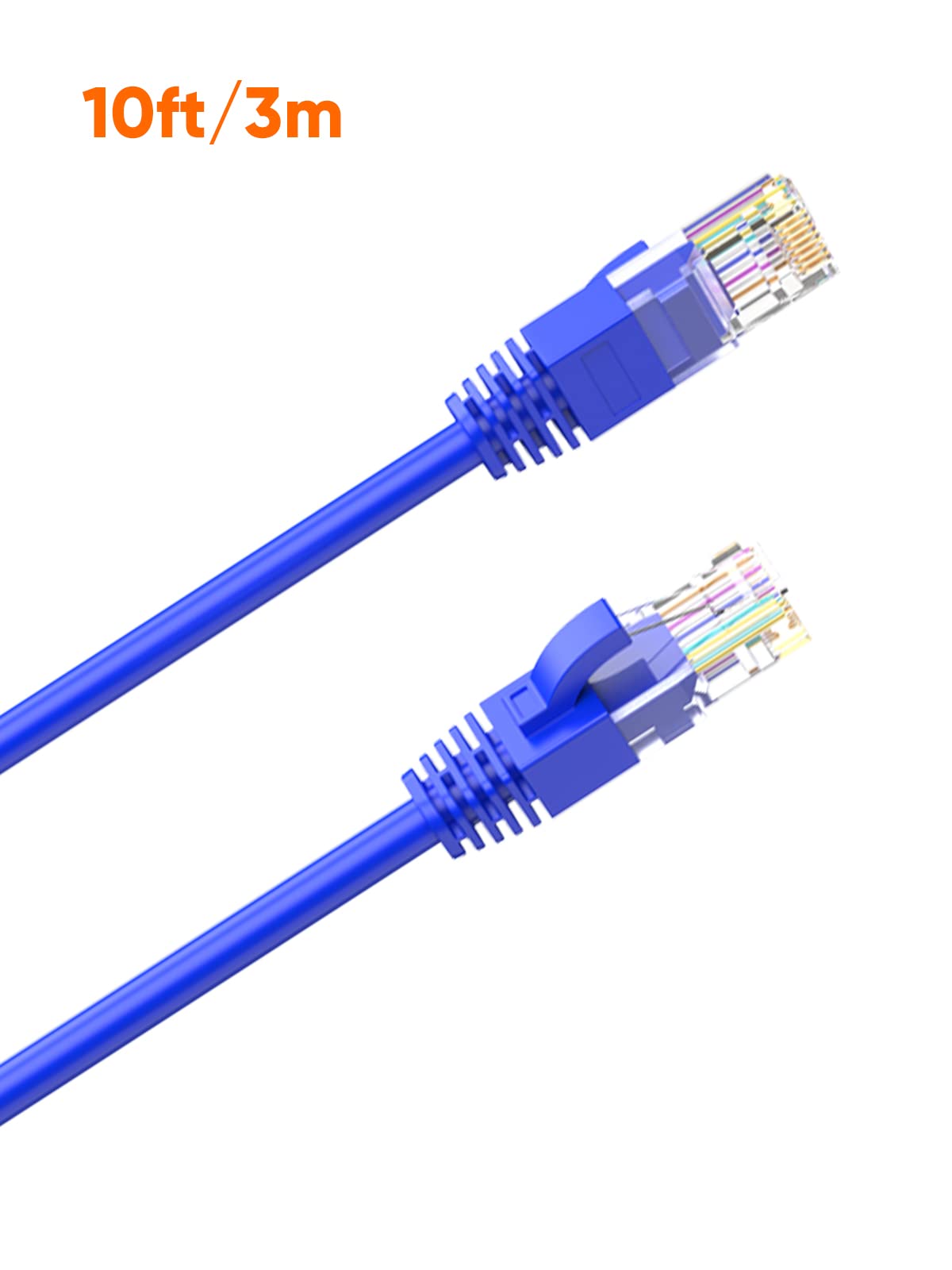 CableCreation Cat 6a Ethernet Cable 10Feet, Network LAN Patch Cable, High Speed 10Gbps Internet Cord with Standard RJ45 Connector for PC, Computer Servers, Router, Modem, Smart TV, Printer, PS5