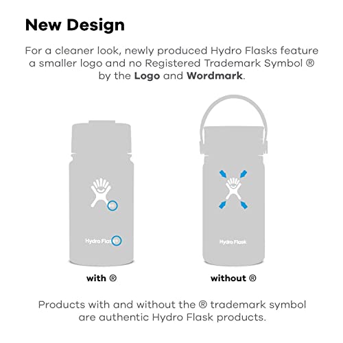 Hydro Flask Wide Mouth Flex Sip Lid Bottle - Stainless Steel Reusable Water Bottle - Vacuum Insulated, Dishwasher Safe, BPA-Free, Non-Toxic