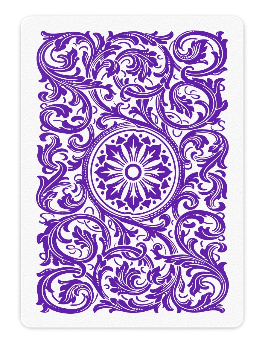 Copag Elite 100% Plastic Playing Cards, Poker Size (Standard) Jumbo Index Single Deck (Purple)