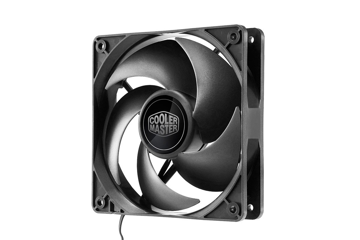 Cooler Master Silencio FP 120 Case & Cooling Fan (3-Pin) - 120 mm Ultra-Quiet Fan (11 dBA), Sealed Loop Dynamic Bearing (LDB), Jam Sensor, MTTF 160K Hrs - Black