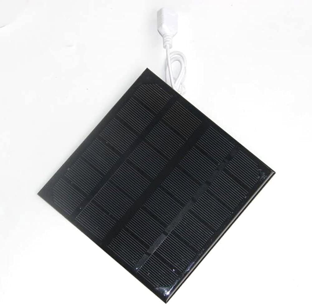 Solar Panel Fan, 5W USB Powered Mini Portable Outdoor Cooling Fan Free Energy for Home Chicken House RV Car Gazebo Ventilation System