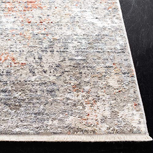 SAFAVIEH Dream Collection 2'6" x 4' Grey/Multi DRM429G Modern Abstract Premium Viscose Accent Rug