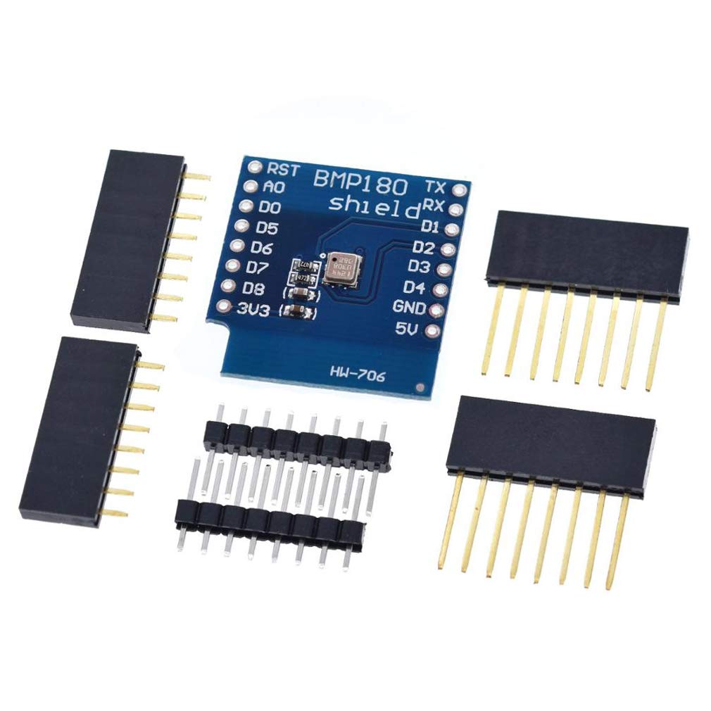 Hailege 2pcs BMP180 Digital Barometric Pressure Sensor Board for Wemos D1 Mini ESP8266 3.3V/5V Replace BMP085 D1 Mini BMP180 Sensor Module
