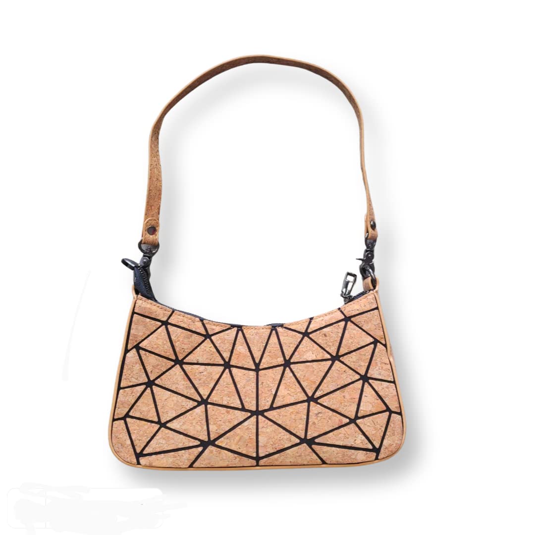 Cork Culture Cork Crossbody bag Shoulder Bag Vegan Sustainable Natural gift durable lightweight,Beige