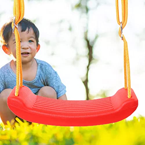 Children Swing Seat, Lightweight Outdoor Swing Set Accessories with Adjustable Ropes, Comfortable Swing Chair for Kids, Perfect for Backyard Use(Yellow)
