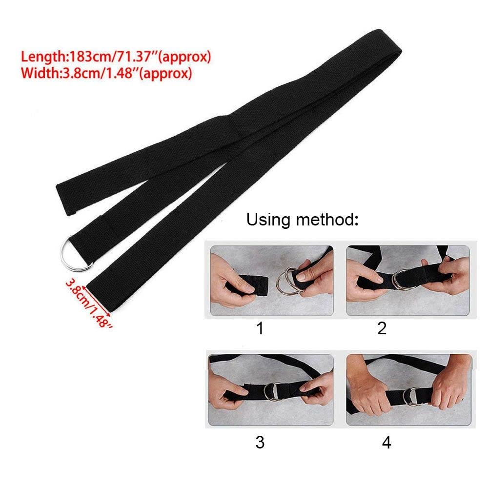 5 Pcs Yoga Stretch Band,Adjustable Exercise Gym Rope Resistance Bands Women Fitness Accessories