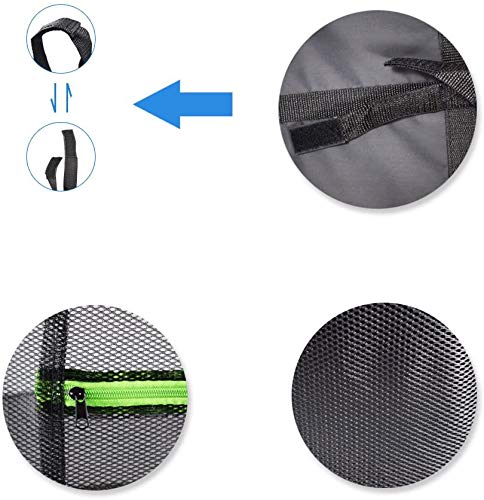 POURIN 2ft 8 Layer Herb Drying Rack Mesh Hanging Drying Nets W/Green Zipper Garden Herb Dryer Racksf for Plant