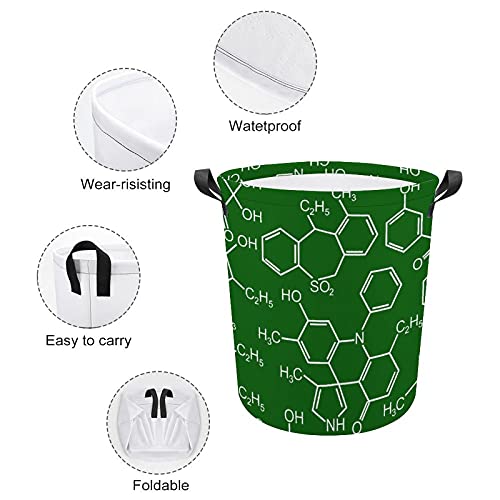 Chemistry Science Oxford Cloth Laundry Basket with Handles Storage Basket for Toy Organizer Kids Room Nursery Hamper Bathroom