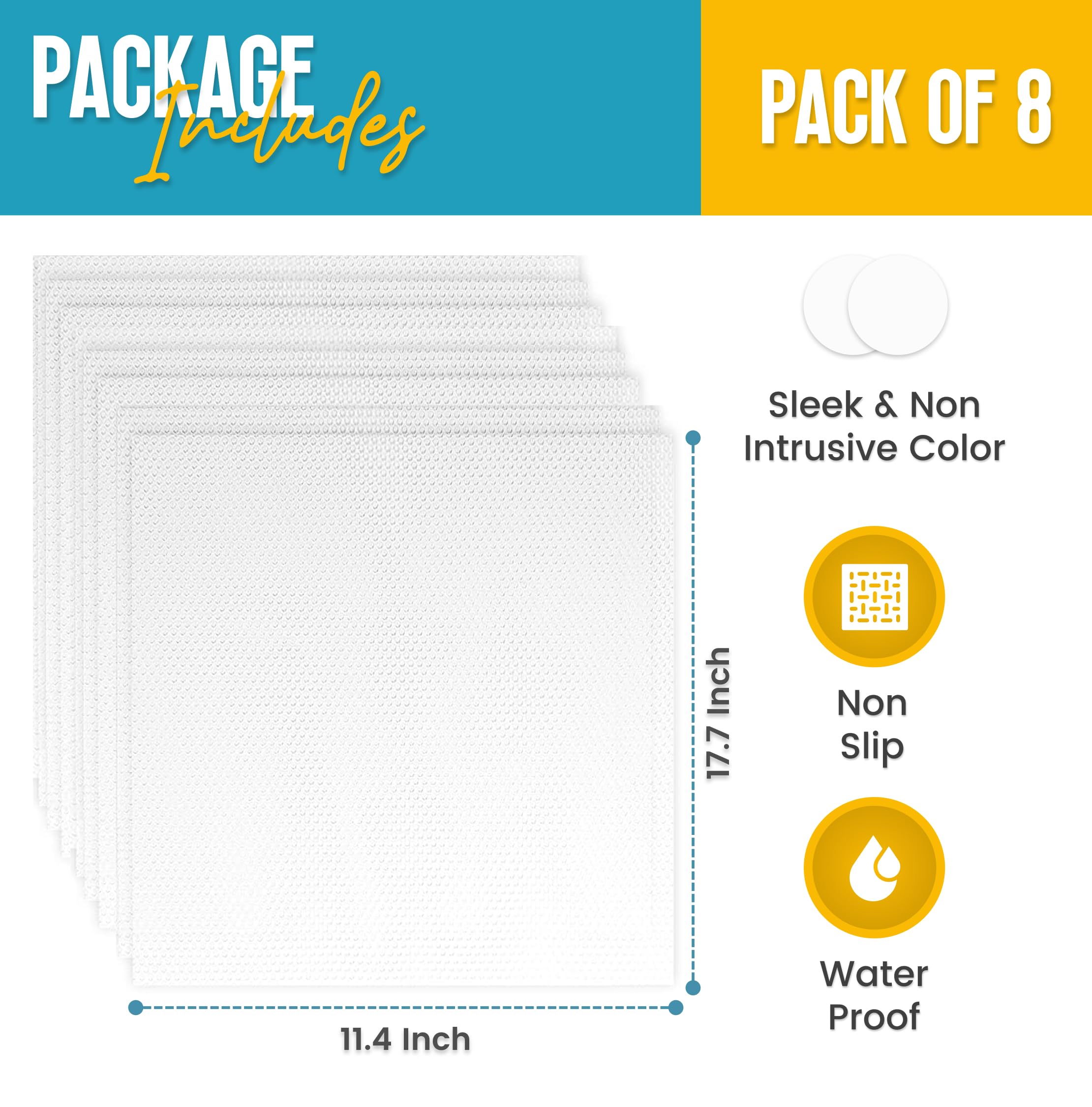 8 Pack Refrigerator Liners Sheet and 3 Pack Oven Liners Bundle - Say Goodbye to Messy Spills and Stains BPA & PFOA Free Kitchen Accessories