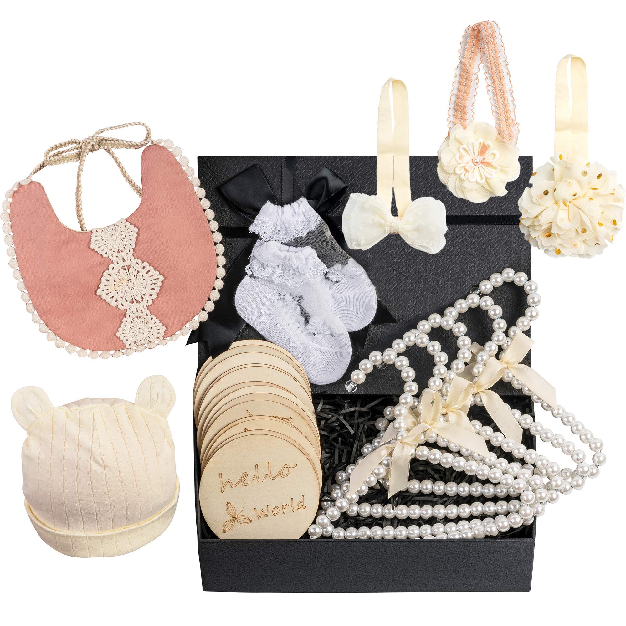 Luxurious New Born Baby Girl Gift Basket Alternative. Ideal for Baby Showers & Baby Girl Congratulation Gifts. Perfect Baby Girl Gift Set! Unique Baby Gift, Baby Gift Basket, Welcome Home Baby Girl!