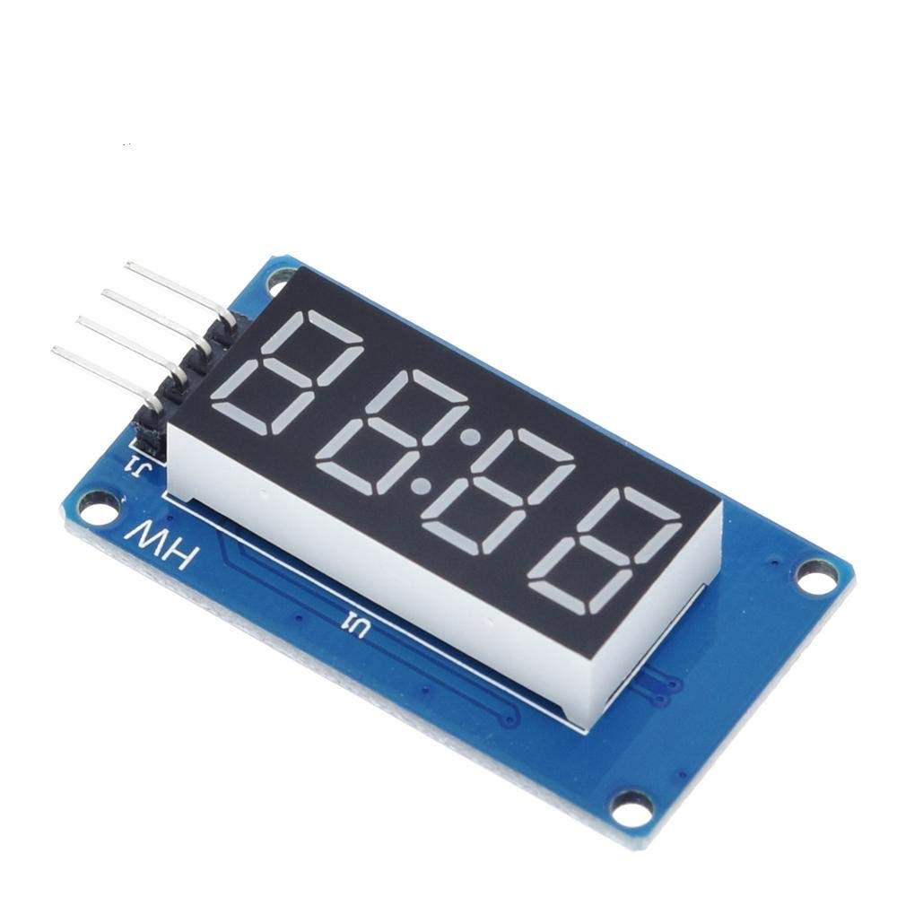 Seazoon 2PCS 4 Bits Digital Tube LED Display Module Board W/Clock Display TM1637 for Arduino Oc65