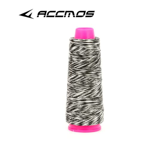 ACCMOS 110m ArcheryBow String Material Recurve/Compound Bow Accessory 1600 Polyethylene Fiber Rope Bowstring Handmade DIY Bow String Black-White