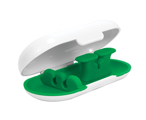 Dotz Earbud Case, Protection and Storage for Earbuds, Including Wireless Earbuds, Green (EBC38M-CE)