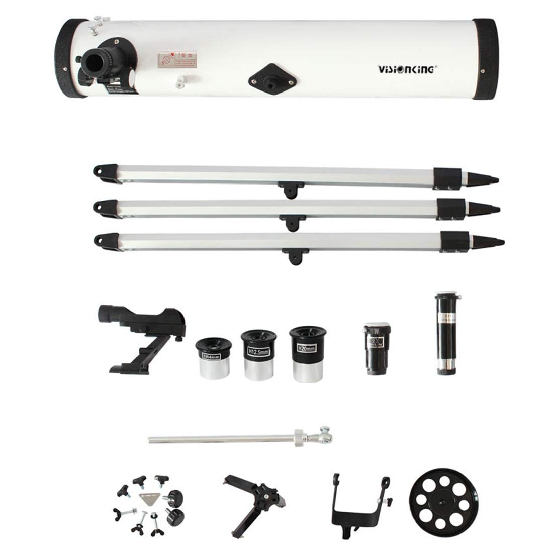 no logo Lvxiuxiu Visionking Astronomy (700 / 76mm) 3 Inch Telescope Newton Reflector Astronomy Space Telescope HD