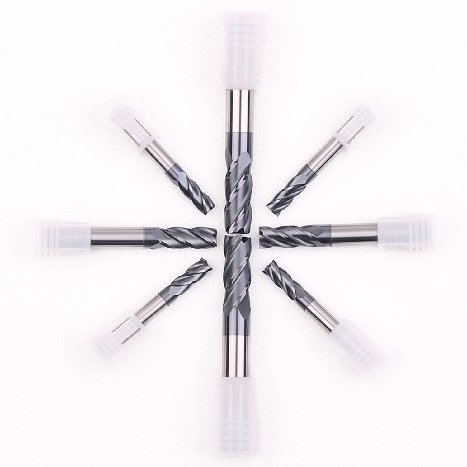 BONYTOOL Carbide Square End Mill Cutter for 304/316 Stainless Steel/Hardened Steels/Alloy Steel/Ball Milled Cast Iron