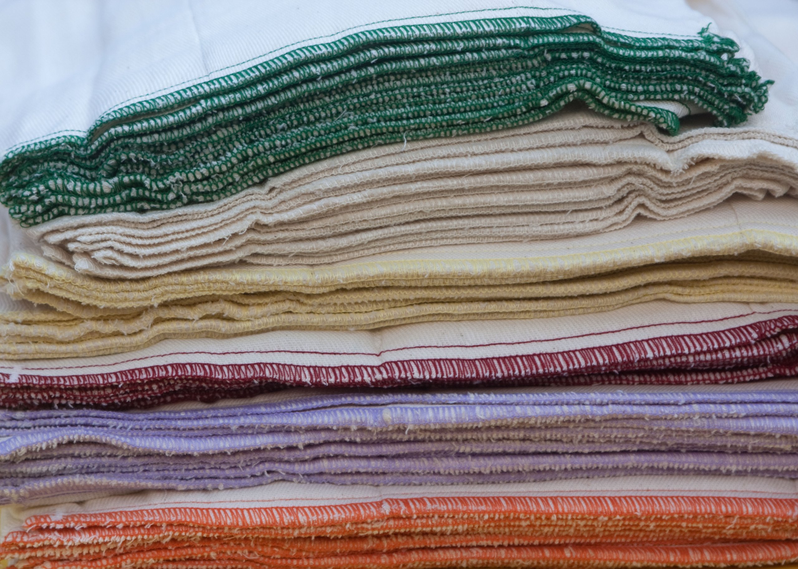 Dandelion Diapers Cloth Diaper Prefolds 100% Organic Cotton Natural Unbleached DSQ | Standard Size 5 | 6 Pack